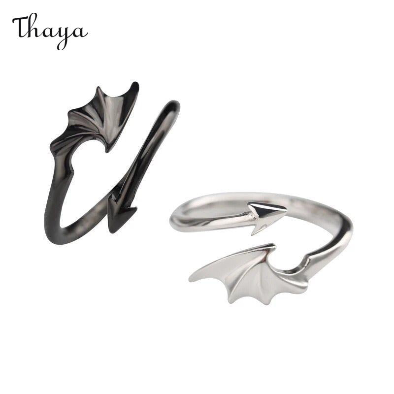 Thaya Angel Devil Wing Couple Rings