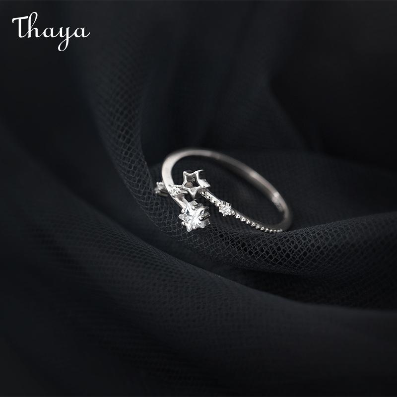 Thaya 925 Silver Diamond Star Ring